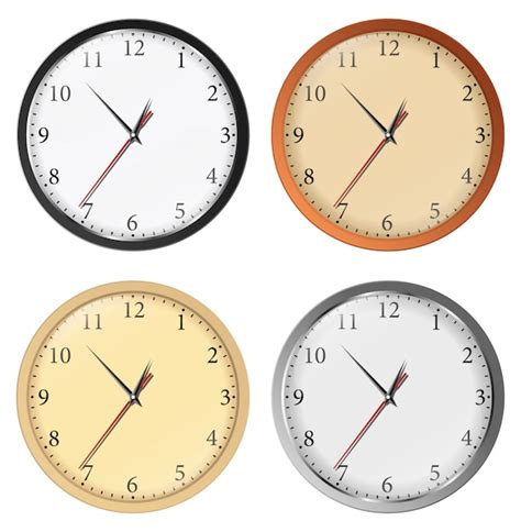 Premium Vector Clock Set
