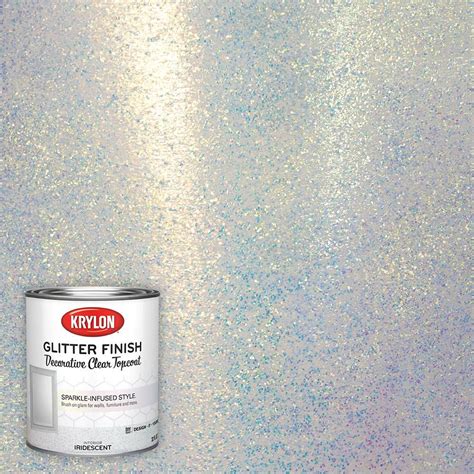 Krylon Iridescent Latex Glitter Paint 1 Quart K03913000 14
