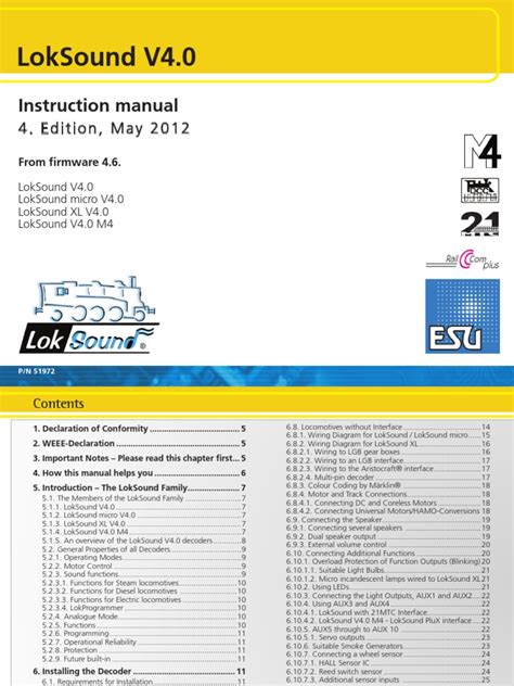 Loksound V40 Esukg En User Manual Edition 4 Ebook 06 Pdf