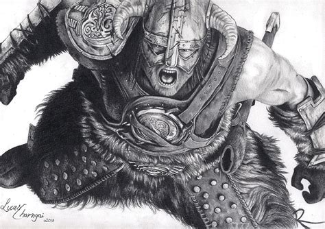 Skyrim Dragonborn Drawing