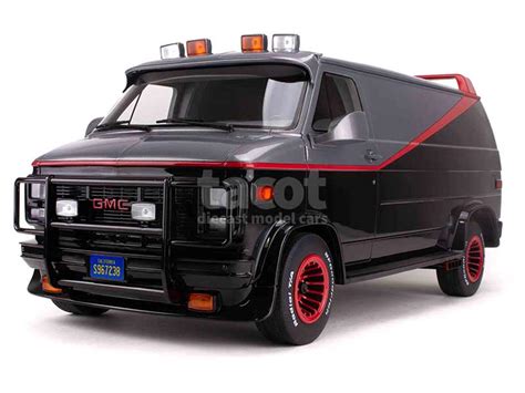 Gmc Vandura Van Agence Tous Risques 1983 Greenlight 1 12 Autos Miniatures Tacot