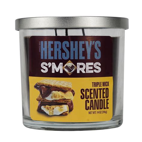 Hersheys Smores Triple Wick Scented Candle 14oz Valyou General