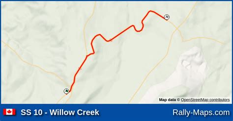 Ss 10 Willow Creek Stage Map Big Horn Rally 1984 🌍 Rally