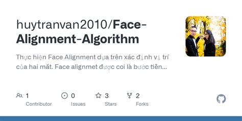 Github Huytranvan2010face Alignment Algorithm Thực Hiện Face