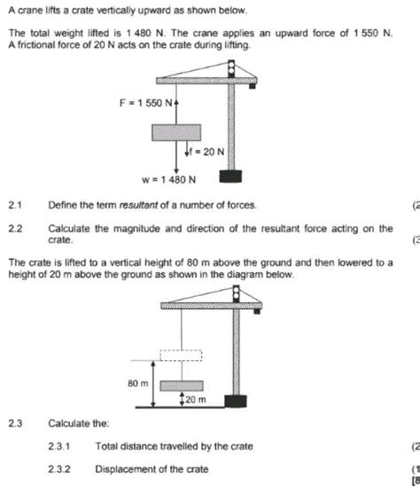 A Crane Lifts A Crate Vertically Upward As StudyX