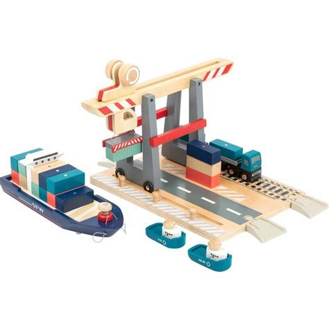 Container Terminal Mit Zubehör Container Terminal Wooden Toys Toy
