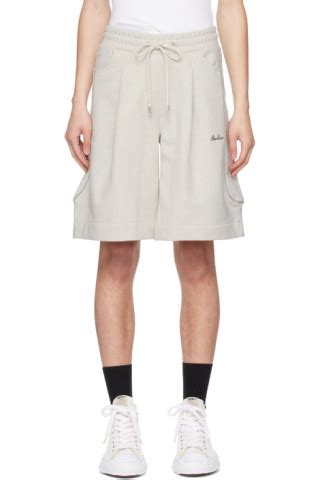ADER Error Beige Tever Shorts SSENSE UK
