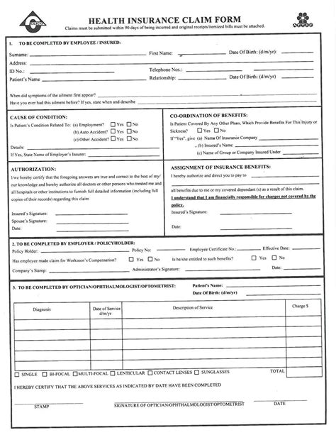 Clico Medical Claim Form Fill Out Printable PDF Forms Online