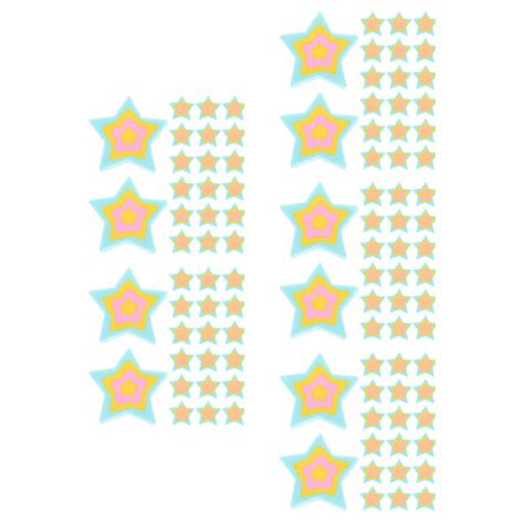 Ounona 250 Pcs Kawaii Star Shaped Miniature Erasers Tiny Cartoon