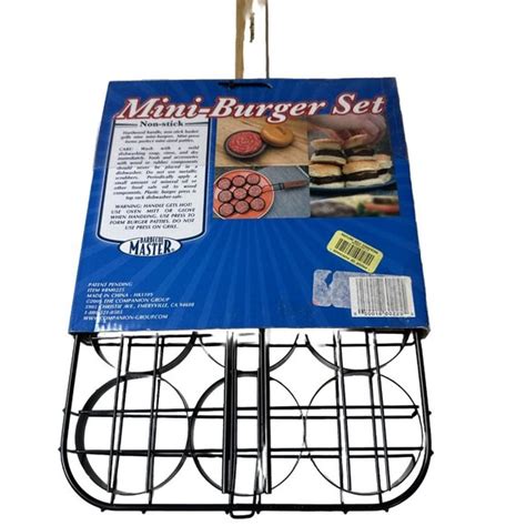 Barbecue Master Kitchen Barbecue Master Grill Basket Press Mini