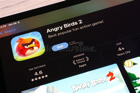 App Store With Angry Birds 2 Action Mobile Game To Be Installed