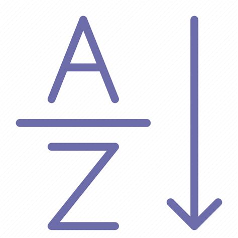 alphabetical order sort icon download on iconfinder