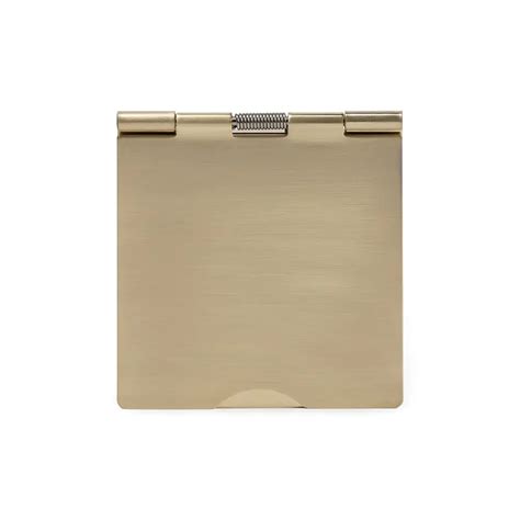 Brushed Brass Floor Socket Brushed Brass 1 Gang 13a Floor Socket The Soho Lighting Company