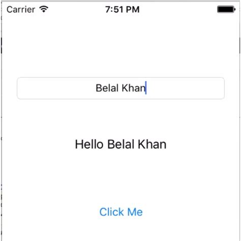 Ios How To Update Label From UITextField On Press Of Button Stack
