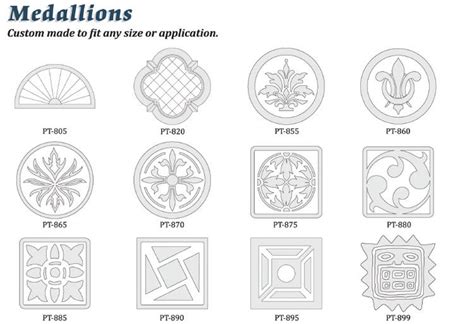 Medallions And Decorative Shapes Pt Foam Design Architectural Foam
