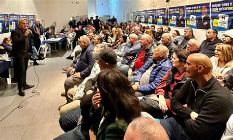 ברק סרי בכנס פעילים אם לסרי ייבחר גולדקנופף ישלוט באשדוד כאן