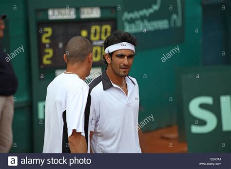 Tennis Players Philipp Marx And Rameez Junaid At The Siemens Open 2008