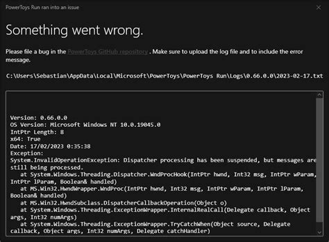 Powertoys Run Crashing Randomly When Trying To Search Issue