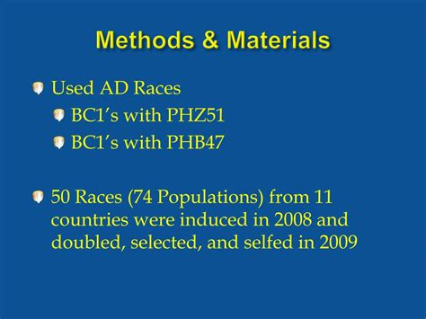Ppt Double Haploid Application To Allelic Diversity Germplasm