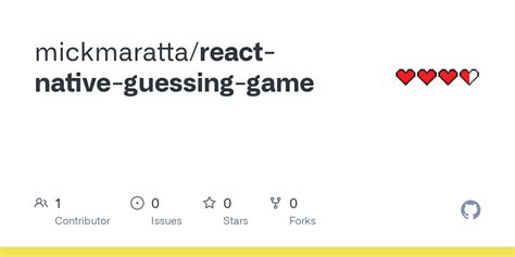Github Mickmaratta React Native Guessing Game