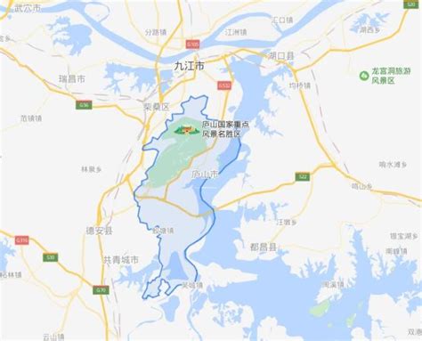 庐山地图 云景点