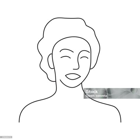 미니멀리즘 손 은 현대 추상 한 줄 그리기 그래픽 스타일에서 여성 벡터 초상화를 그린 장식 인쇄 벽 예술 소셜 미디어에 대한