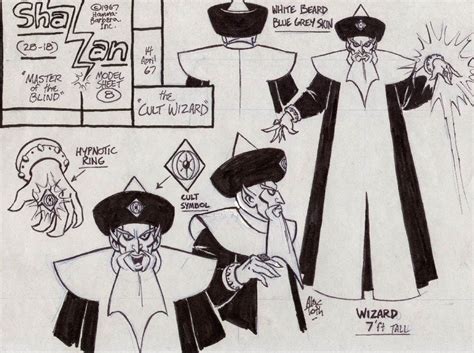Alex Toth Shazzan Wizard Model Sheet In John Cogans Toth Alex Comic Art Gallery Room 231236