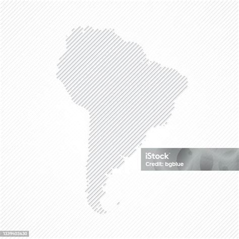 South America Map Designed With Lines On White Background向量圖形及更多南方圖片