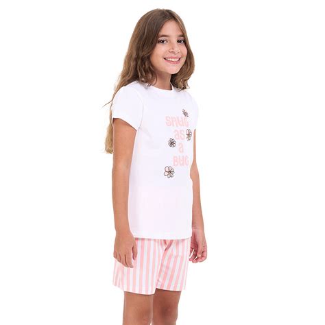 Girls Summer Pajama Set Snug As A Bug T Shirt Shorts Snuggs Egypt