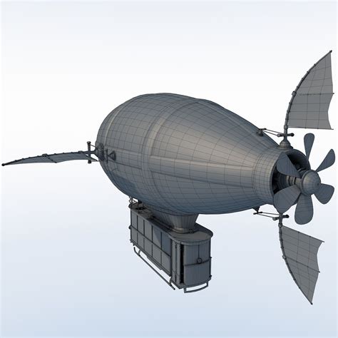 Zeppelin 3d Model 59 3ds Blend C4d Dae Fbx Max Obj Unknown Free3d