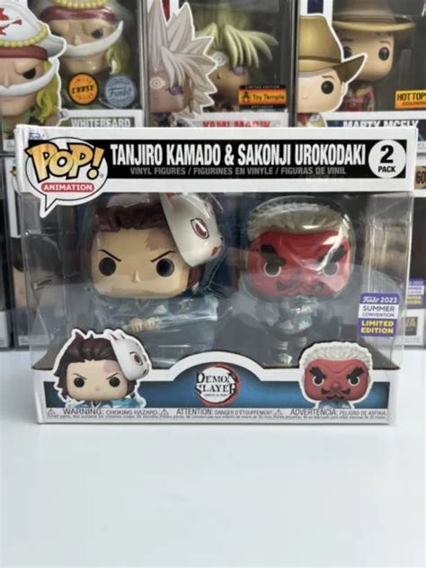 FUNKO POP ANIMATION 2 Pack Demon Slayer Tanjiro Kamado Sakonji