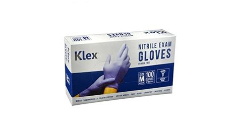 Klex Nitrile Exam Gloves Medical Grade Powder Free Latex