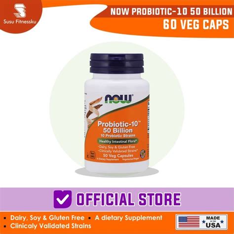 Now Foods Probiotic 10 50 Billion 50 Vegan Capsules Now Probiotic