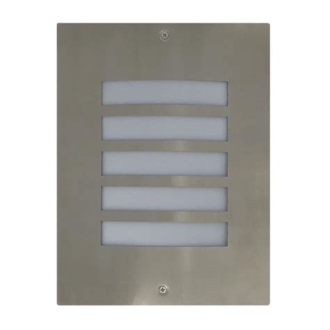 Ned Wall Light Surface Mounted Es Rectangular Stainless Steel 316 Ip54