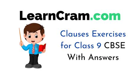 Clauses Exercises For Class 9 Cbse With Answers Learn Cram