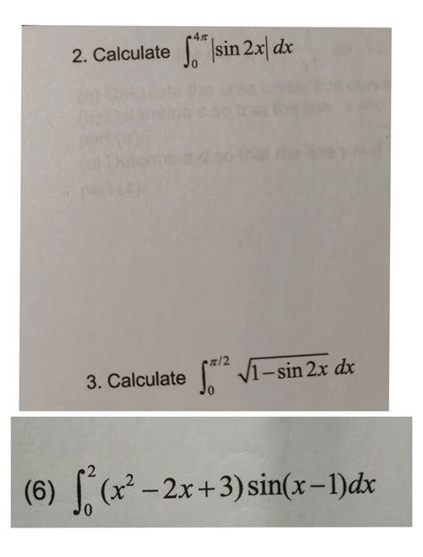 Solved Calculate 04π sin2x dxCalculate Chegg com
