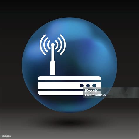 Wlan Router Vektorsymbol Wifi Dslethernetmodemanschluss Hub Stock Vektor Art Und Mehr Bilder Von