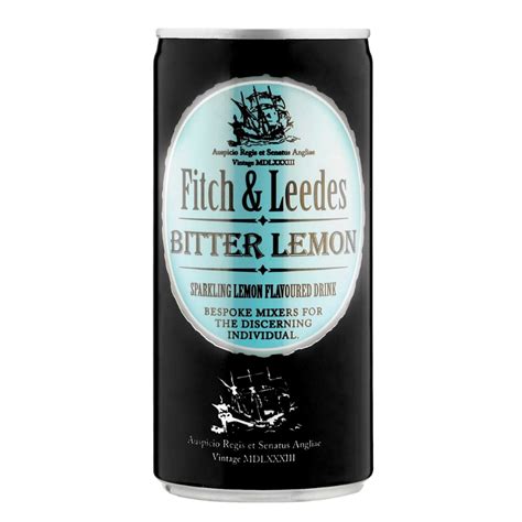 Fitch And Leedes Bitter Lemon Can 200ml Glennies Kosher Bottle Store In