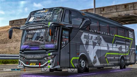 SHARE LIVERY MUJI JAYA EMIR EZRA GREENSCARLET MOD JETBUS 3 SHD HINO