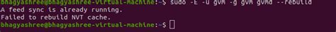 Gvm Error A Feed Sync Is Already Running Failed To Rebuild Nvt Cache Greenbone Community