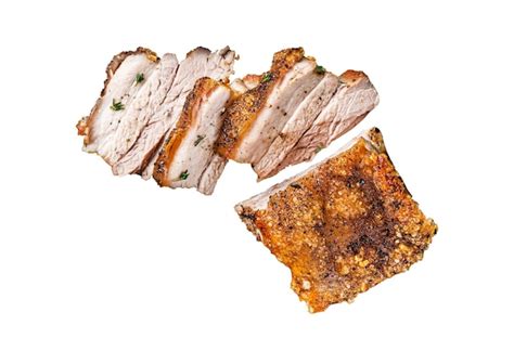 Premium Photo Crispy Roast Pork Belly Sliced Roasted Meat With Crust