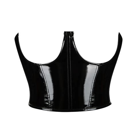 Women Underbust Corset Open Bust Lace Up Bustier Top Sexy Korsets Tied