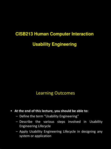 8 Hci Usability Engineering Pdf Usability Expert
