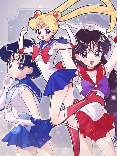 Tsukino Usagi Sailor Moon Mizuno Ami Hino Rei Sailor Mercury And 1