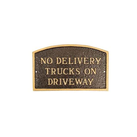 Montague Metal Products No Delivery Trucks On Driveway Standard Arch