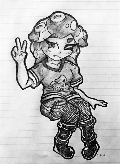 Hey I Barely Got Reddit But Hi Heres My Octo Girl R Splatoon