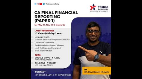 Ind As 109 Financial Instruments Day 2 Class Ca Final Ca Ravi