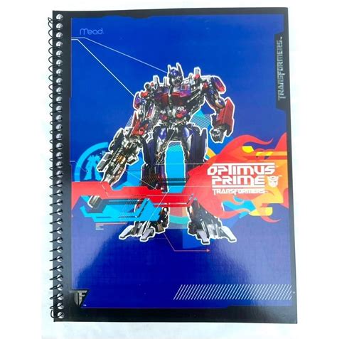 Transformers Optimus Prime Spiral Notebook