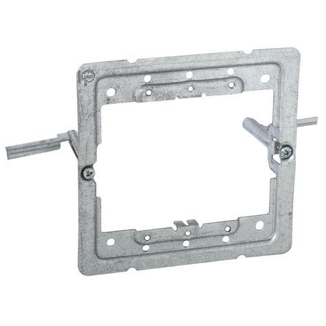 Raco 2 Gang Silver Metal New Workold Work Interior Wall Electrical Box
