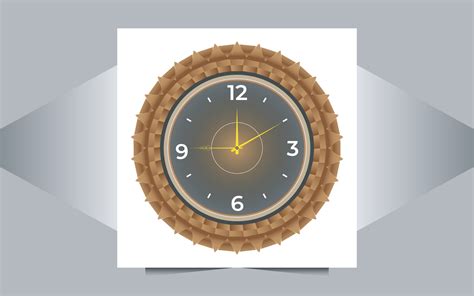 Luxury Wall Clock Frame Design Vector Art At Vecteezy